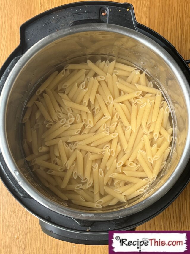 Cooking Pasta In Instant Pot | Recipe This
