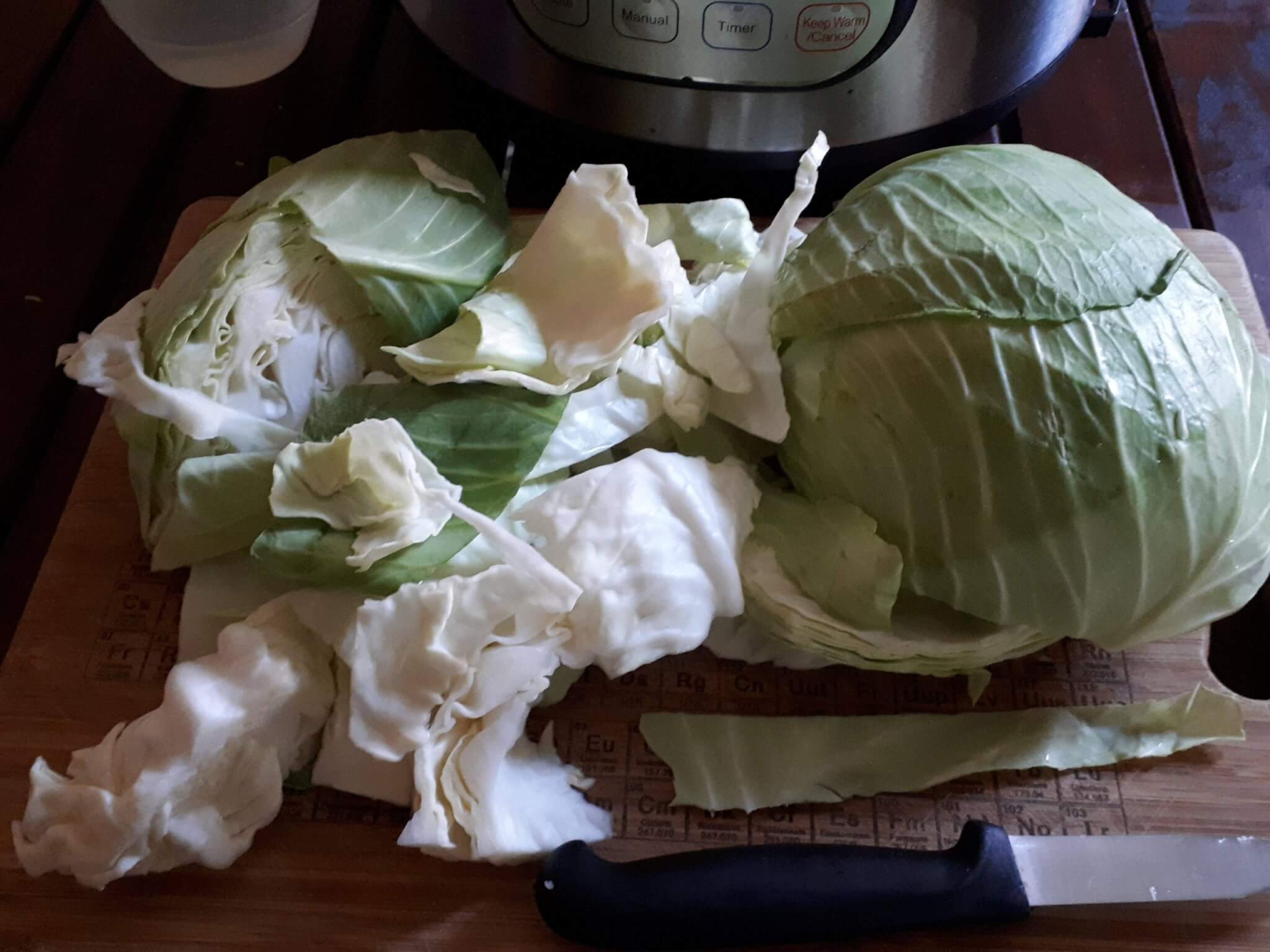 Instant Pot Cabbage sliced and diced | Recipe This
