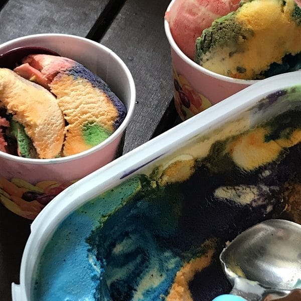 Rainbow Ice Cream In The Ice Cream Maker | Recipe This