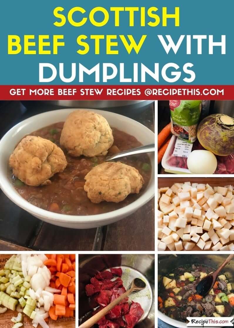 Scottish Beef Stew With Dumplings In The Instant Pot