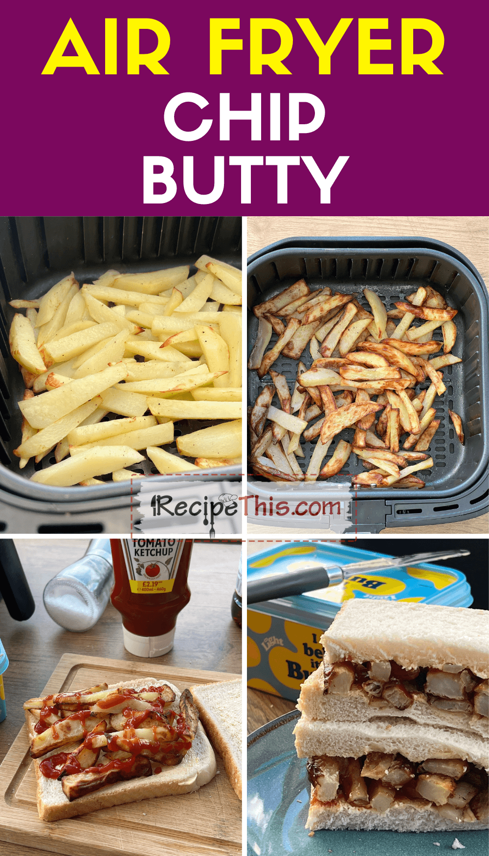 Air Fryer Chip Butty | Recipe This