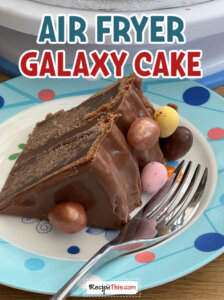 Air Fryer Galaxy Chocolate Cake | Recipe This