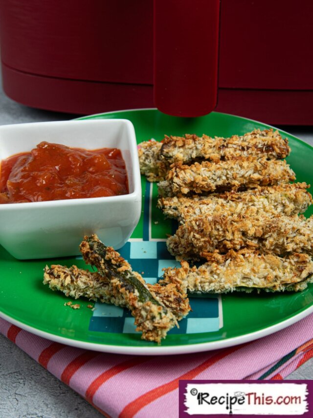 Air Fryer Zucchini Fries (Courgette Chips) | Recipe This