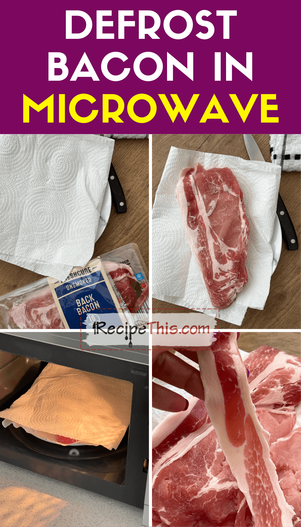 Defrost Bacon In Microwave | Recipe This