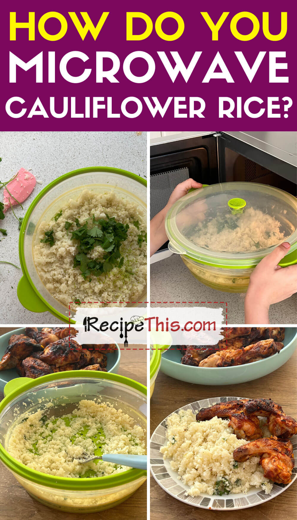 Microwave Cauliflower Rice | Recipe This