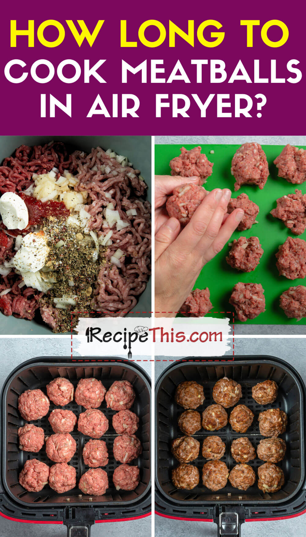 How Long To Cook Meatballs In Air Fryer? | Recipe This