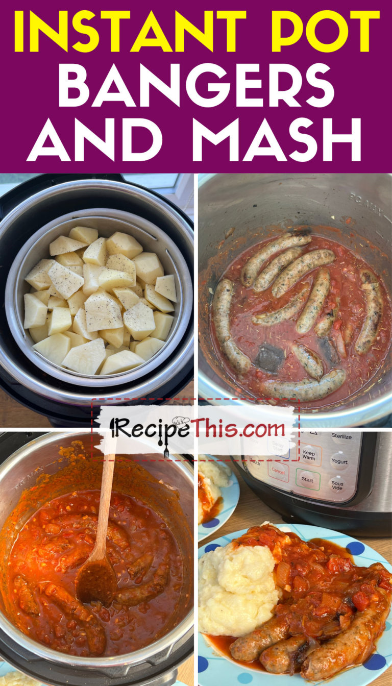 Instant Pot Bangers And Mash | Recipe This