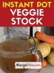 Instant Pot Vegetable Stock | Recipe This