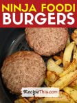 Ninja Foodi Hamburgers | Recipe This