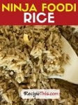 Ninja Foodi Brown Rice | Recipe This