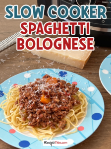 Slow Cooker Spaghetti Bolognese | Recipe This
