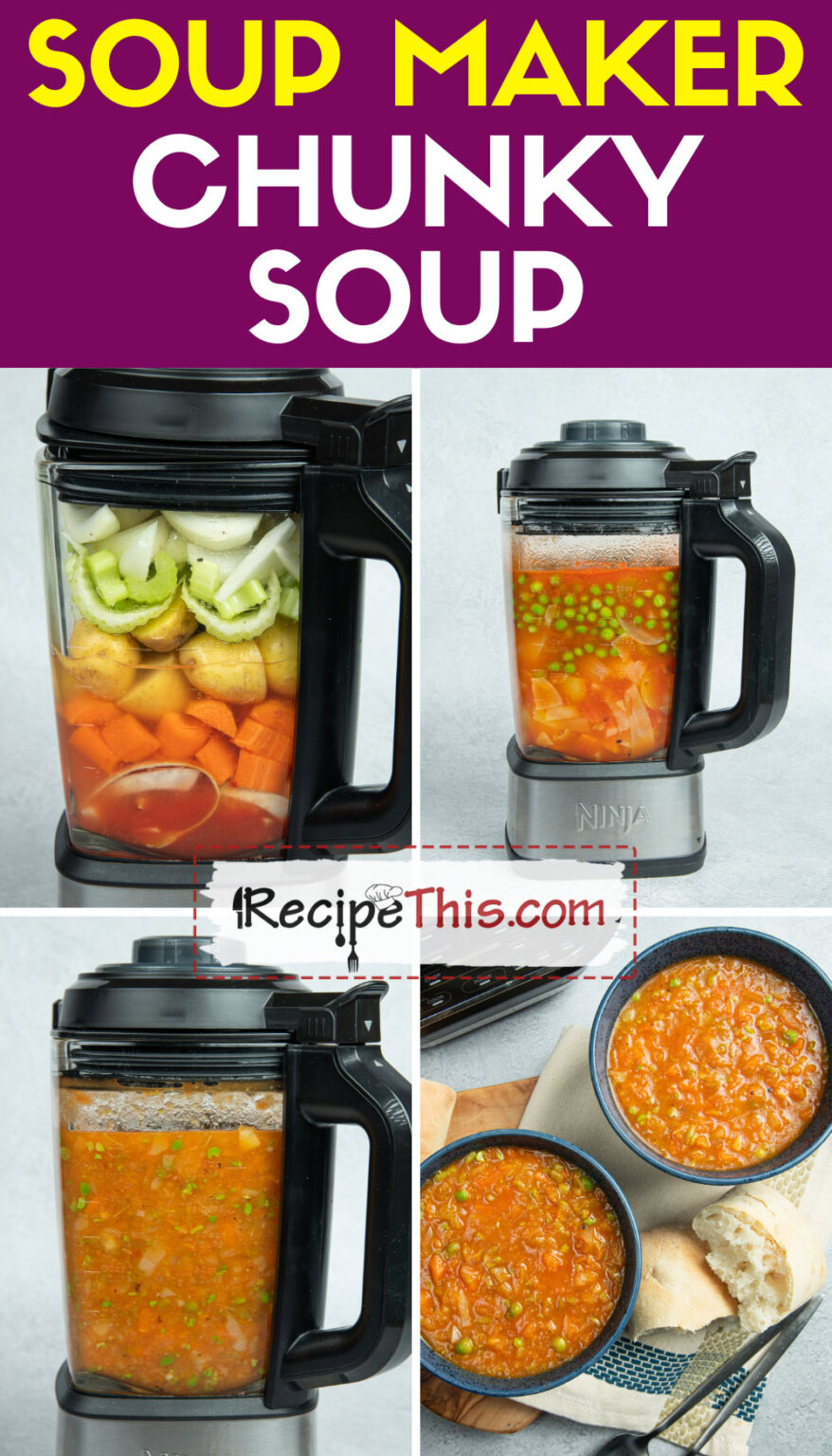 Chunky Veg Soup In Soup Maker | Recipe This