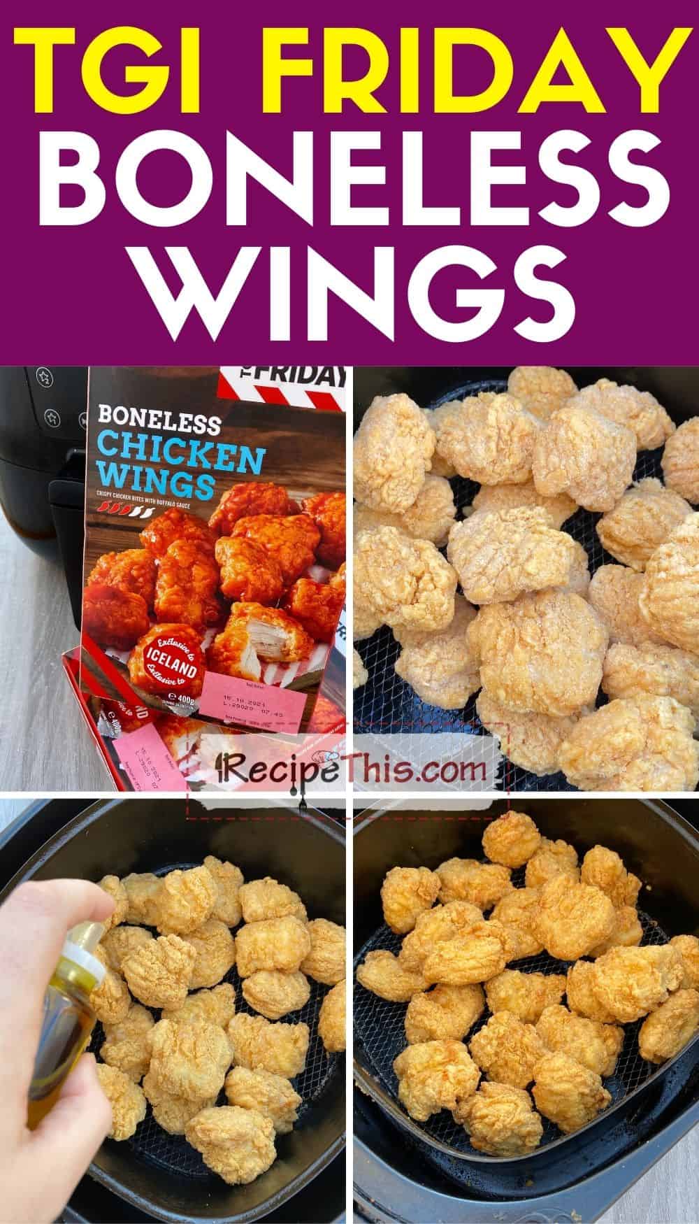 Air Fryer TGI Friday Boneless Chicken Wings | Recipe This